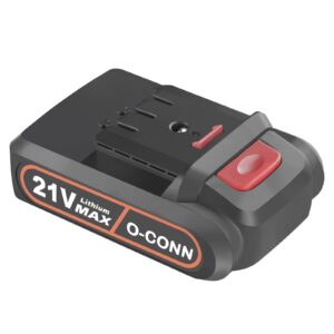 o-conn mini chainsaw battery replacement, 21v max 2000mah rechargeable battery, cordless electric portable handheld chainsaw accessories (model 1)