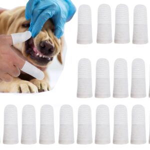 CXP Good Goods Dog Toothbrushes,Two-Finger Toothbrush Kit,360ºTeeth Cleaning for Dogs,Cats (20 Pieces)