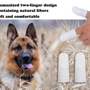 CXP Good Goods Dog Toothbrushes,Two-Finger Toothbrush Kit,360ºTeeth Cleaning for Dogs,Cats (20 Pieces)