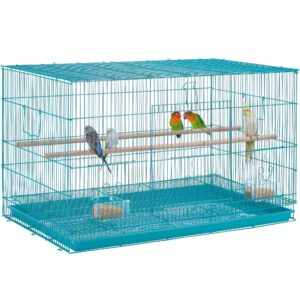 yaheetech flight bird cage metal extra space parakeet cage for medium small birds cockatiels conures budgies lovebirds