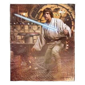 northwest star wars silk touch throw blanket, 50" x 60", jedi master