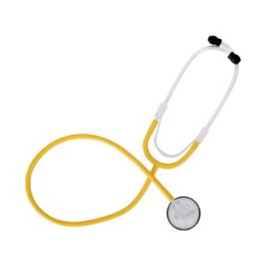 tk-1 professional mr safe stethoscope dual-frequency lemon yellow