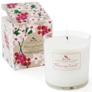 soap & paper factory flowering currant 9.5 oz large soy candle