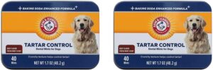 arm & hammer for pets tartar control dental mints for dogs dog dental mints reduce plaque & tartar buildup for all dogs beef flavor (pack of 2)