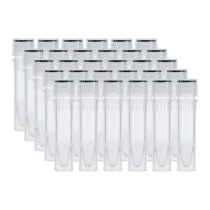 cryoking cryogenic vials 1.5 ml with screw caps cryotubes for low temperature sample storage clear sterile vials, case of 2000