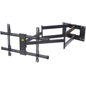 heavy duty long arm tv wall mount,43'' dual articulating arm, full motion swivel tilt level,fits 50-95" tvs,holds 165 lbs,vesa 800x400mm, easy installation,space saving