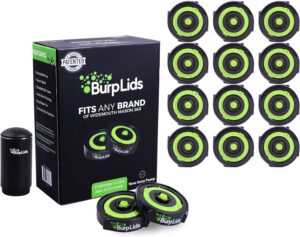 burp lids 14 pack curing kit with new auto pump - fits all wide mouth mason jar containers - a home harvesting essential. 14 lids + electric auto pump. vacuum sealed for successful cure