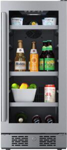 avallon abr152sgrh 15 inch wide 86 can beverage center with led lighting