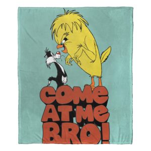 northwest looney tunes silk touch throw blanket, 50" x 60", come at me bro