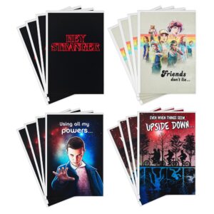 hallmark stranger things all occasion cards assortment, 16 cards with envelopes (birthday cards, thinking of you cards, blank cards, friendship cards)