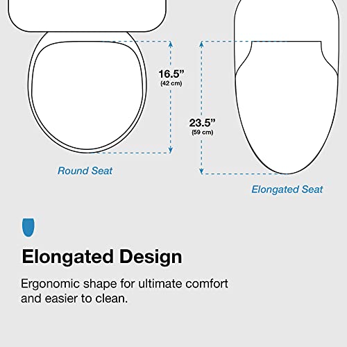 OVE Decors Yosemite Smart Toilet with Integrated Bidet Seat, Heated Seat with Auto Flush and Warm Water and Multi Function Remote Control, White