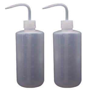 autdor wash bottles 2pcs squeeze bottle 500ml | 16oz plastic safety wash bottle watering tools economy squeeze bottle for green soap cleaning washing bottle