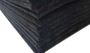 yycraft stiff thick felt sheets furniture felt pad to protect hardwood floors from scratches 9 x 12 inch - 5 pack，black (thickness:5mm)