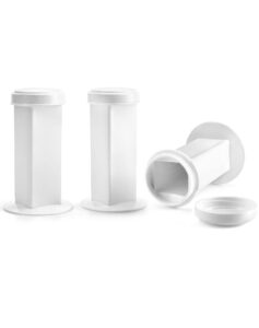 qwork stain multiple slides at once with polypropylene coplin jars, 5-10 slides capacity each, 3 pack