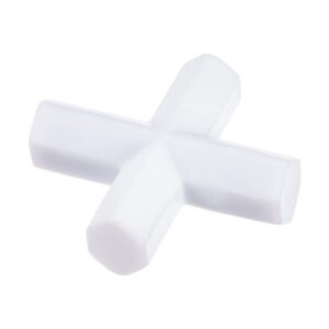 meccanixity magnetic stirrer mixer stir bar rod 40mm(1.57") cross shape coating magnet white for laboratory