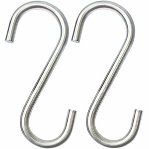 gotoone heavy duty s hooks hanging metal hook large 304 stainless steel diameter 5/16 in rust proof for swing hammock garden outdoor tools