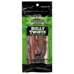 redbarn bully twists (twisted pizzle) 5-count (pack of 24)