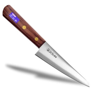 seki japan masahiro japanese professional boning knife traiangle type, 150 mm (5.9 inch), japanese carbon steel kitchen cutlery, chef knives with rose wood handle