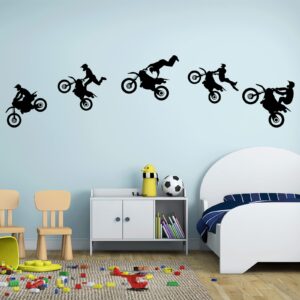 dirt bike stickers motocross stickers motorcycle wall decal sports wall stickers for living room bedroom boys room decoration