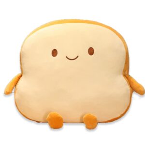 17“toast bread pillow funny food plush toy pillows small cute stuffed plush toast sofa pillow for kids adults gift home bed room decor (toast bread,golden) …