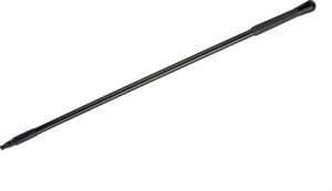 sparta 41225ec03 fiberglass broom handle, mop handle, replacement handle with acme threaded tip for commercial cleaning, 48 inches, black, (pack of 12)