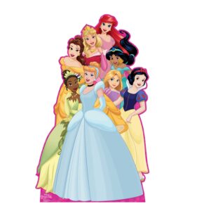 cardboard people princess collage life size cardboard cutout standup - disney