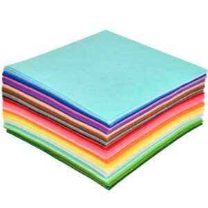 buygoo 60pcs stiff felt fabric sheets, 12 x 12 inches assorted felt sheets craft felt sheets 1mm thick for diy crafts, sewing, crafting projects