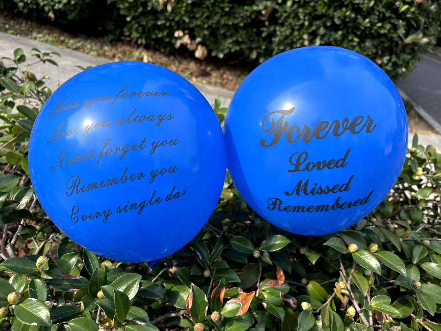 26 Pieces Blue Memorial Balloons Funeral Remembrance Balloons and 41.3 Inch Biodegradable Peace Dove Balloons for Release in Sky,Condolence, Funeral, Anniversary, Memorial Services