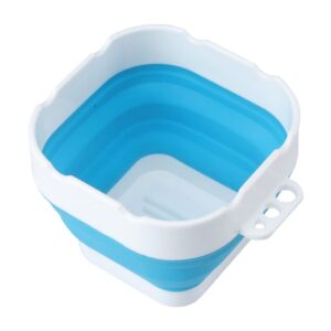 ultnice paint brush washer folding painting water cup portable collapsible painting washing bucket basin silicone foldable for watercolor acrylic oil painting blue