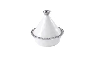 pampa bay salerno titanium-plated porcelain tagine, 5 x 5in