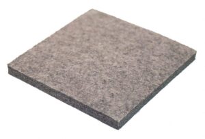 grainger approved felt sheet, f3, 1/4 in thick, 12x12 in - set 2