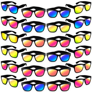 innocheer kids sunglasses bulk, 24 pack party favors sunglasses for kids, neon kids sunglasses party favors for pool party beach party birthday graduation party supplies, goody bag favors for kids