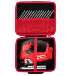 khanka hard storage case replacement for milwaukee m18 fuel d-handle jig saw ‎2737-20, case only