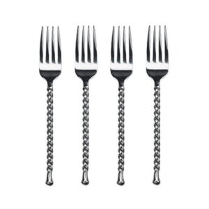 gourmet settings silver tear 18/10 stainless steel dinner fork (set of four)