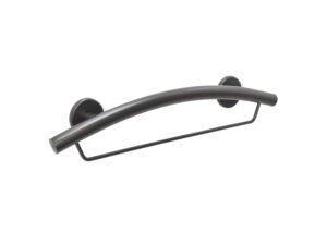 curved grab bar and towel rack for bathroom shower kitchen/304 stainless/oil rubbed bronze/ 24"x 5"