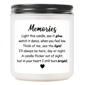 memorial candles gifts for loss, condolences gifts, sympathy gifts, bereavement gifts for loss of loved one, mother, father, son, daughter, husband, wife, sister, brother, women, men - 7oz soy candles