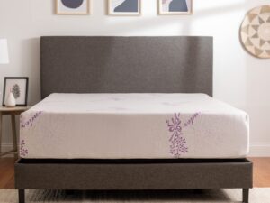 tulo by mattress firm | 12 inch memory foam plush comfort lavender mattress | pain-reducing pressure relief | twin size