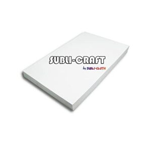 subli-craft cardboard sublimation sheets a4 pack 20 units by subli-cloth (21cm x 29cm)