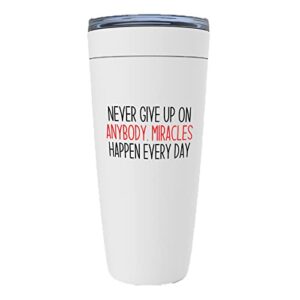 nurse white edition viking tumbler 20oz - never give up - labor clinical certified nursing assistant surgical emergency oncology practitioner