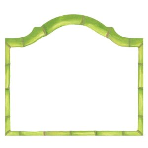 caspari bamboo arch die-cut place cards, 24 count