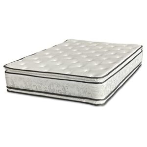 greaton, 12-inch medium plush double sided pillowtop innerspring mattress, full xl