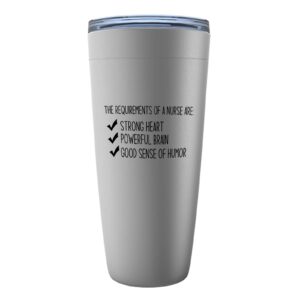 nurse stainless edition viking tumbler 20oz - the requirements - labor clinical certified nursing assistant surgical emergency oncology practitioner