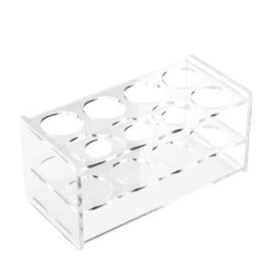 8 holes test tube rack,transparent acrylic test rack 50ml