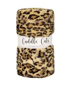 shannon fabrics luxe cuddle cut 2yd-leopard sand notion, assorted