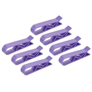 meccanixity garbage bin clip kitchen trash can waste basket garbage bin clamp non-slip clip clamp purple, pack of 16