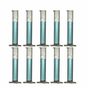 graduated measuring cylinder polypropylene plastic 25ml 10-pack (25ml, 10)