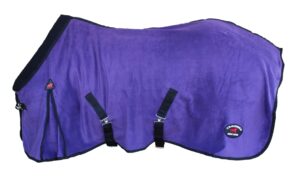 challenger 74" horse soft fleece cooler contoured exercise blanket liner sheet purple 43f12