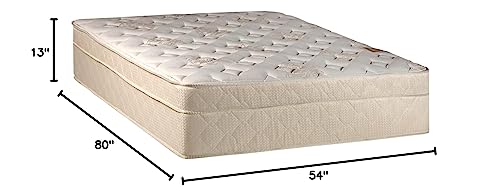 Spring Solution 13-Inch Extra Firm Foam Encased Eurotop Hybrid Mattress, Full XL, Black