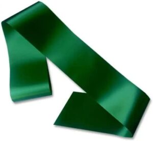 boolavard plain/blank hen night party sashes - create your own sash - unprinted sash (green)