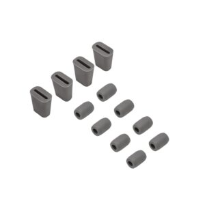 ruvati rinse grid bumpers (8 qty) and feet (4 qty) set - grey - rva11019